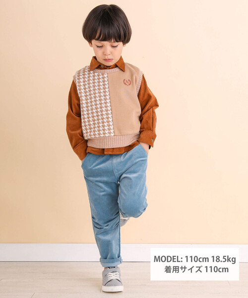 Noeil aime BeBe（ノイユエイムベベ）の「ストレッチコールロングパンツ(80~130cm)（その他パンツ）」 - WEAR