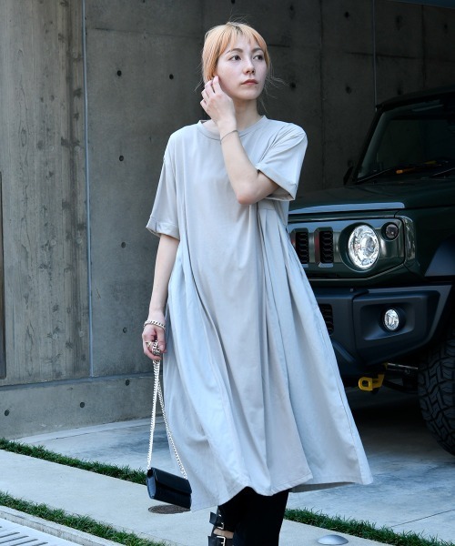 LUPILIEN（ルピリアン）の「サイドドッキングギャザーワンピース（ワンピース）」 - WEAR