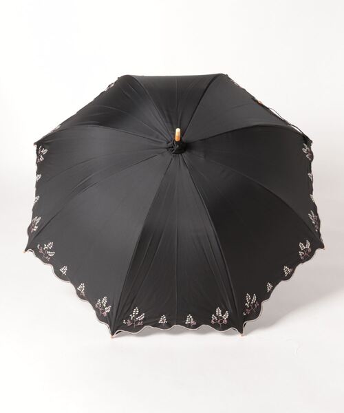 SETUP7（セットアップセブン）の「【SETUP7】ミモザ刺繍デザイン UVカット・晴雨兼用・超撥水 かわず張り長傘 SSB（長傘）」 - WEAR