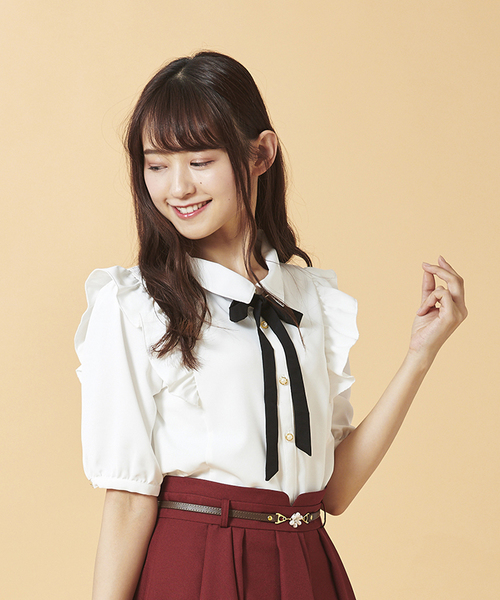 Cherite by PRIME PATTERN（シェリエットバイプライムパターン）の「フリルボウタイブラウス（シャツ/ブラウス）」 - WEAR