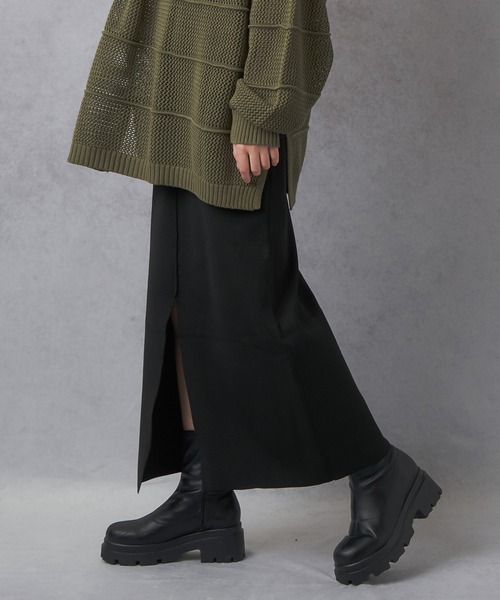 Lull（ルル）の「【Lull / ルル】前後2WAYニットタイトスカート（スカート）」 - WEAR