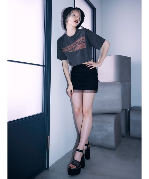 ENVYM（アンビー）の「ヴィンテージプリントクロップドT（Tシャツ/カットソー）」 - WEAR