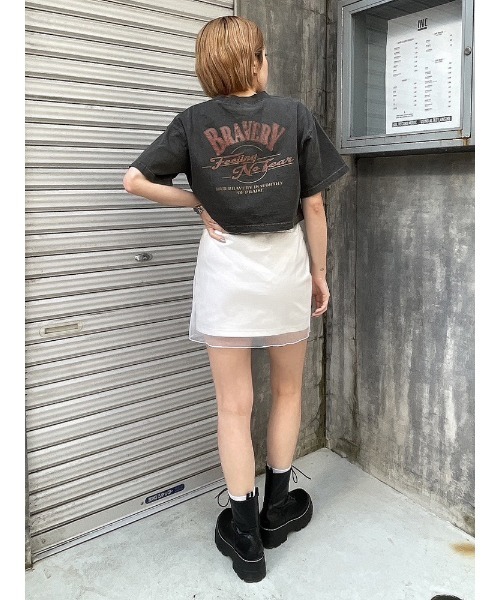 ENVYM（アンビー）の「ヴィンテージプリントクロップドT（Tシャツ/カットソー）」 - WEAR