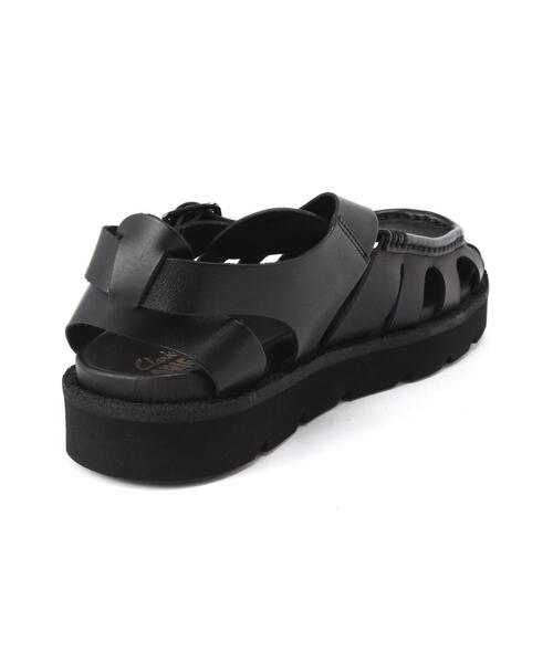 Clarks（クラークス）の「CLARKS/クラークス Meare Buckle メンズメアバックル （ブラックレザー）（サンダル）」 - WEAR