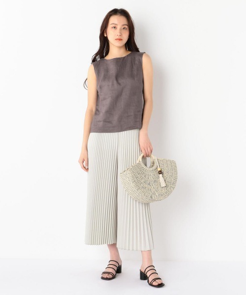 MEW'S REFINED CLOTHES（ミューズリファインドクローズ）の「フレンチリネンノースリーブトップス（シャツ/ブラウス）」 - WEAR