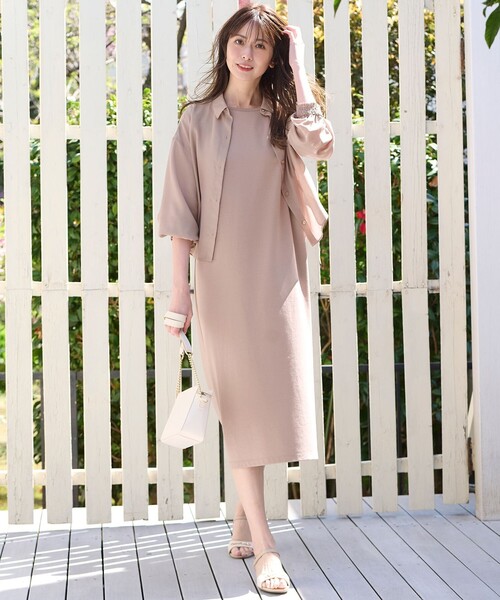 any SiS（エニィスィス）の「【美人百花6月号掲載】2SETシアーシャツ×ワンピース セット（ワンピース）」 - WEAR