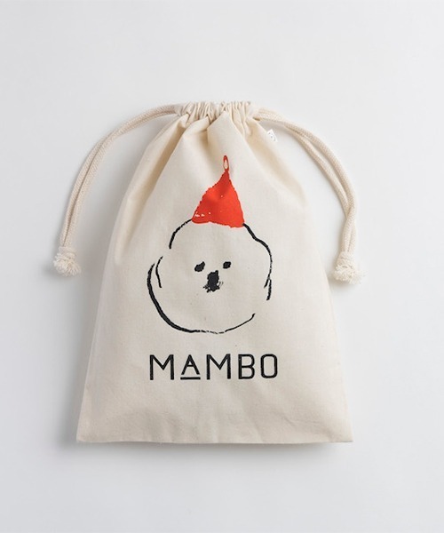 MAMBO（マンボ）の「MAMBO WINTER コットン巾着 M / KAO（エコバッグ/サブバッグ）」 - WEAR