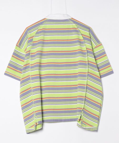 a lit r（ア リトル）の「a lit r ボーダースタンドポロ（ポロシャツ）」 - WEAR