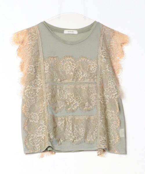 【ブランド古着】レースノースリーブトップス（タンクトップ）｜Ameri（アメリ）のファッション通販 - ZOZOUSED