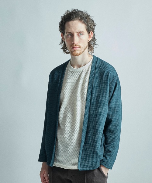 シャーリングジャカードロングスリーブTシャツ（Tシャツ/カットソー