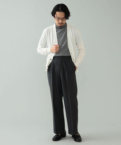 MORGANO（モルガーノ）の「MORGANO × BEAMS F / 別注 コットン ハイゲージ カーディガン（カーディガン/ボレロ ...