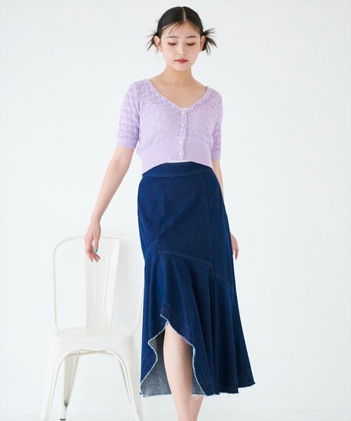 REDYAZEL（レディアゼル）の「【ar×REDYAZEL】デニムアシメマーメイドスカート（デニムスカート）」 - WEAR