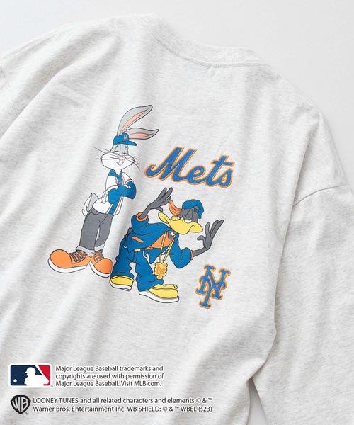 MLB（メジャーリーグベースボール）の「【LOONEY TUNES×MLB】ルーニー・テューンズ MLB コラボ 別注 ロンT ドロップ ...