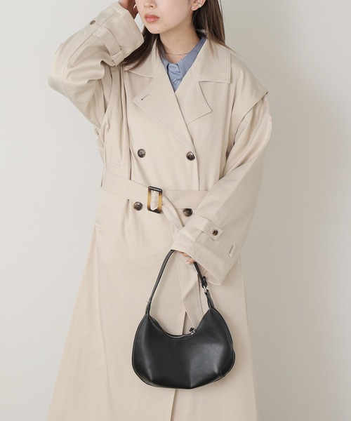 AO2（アオズ）の「Removable sleeve 2-way trench coat / 袖取り外し 2WAYトレンチコート ロング ...