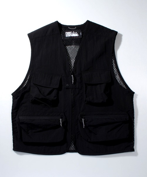 【セール】【FIRST DOWN/ファーストダウン】RIVER VEST TASLAN NYLON/リバイバルベストタスランナイロン（ベスト ...