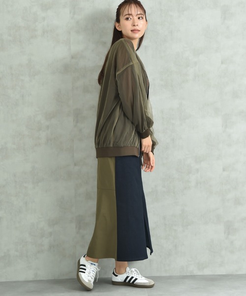 INTERPLANET（インタープラネット）の「ストレッチデニム異素材切替スカート（デニムスカート）」 - WEAR