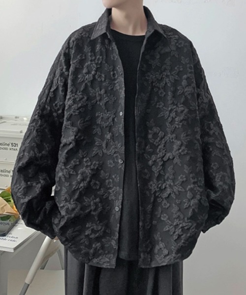 Theater code（シアターコード）の「emboss flower design shirt/エンボス フラワーデザイン シャツ 総柄 ...