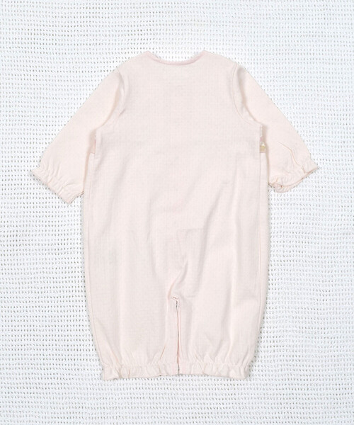 fillot de bebe reduction（フィヨデュベベルダクティオン）の「シフォン花プリントレーシーフリル2WAYオール(50~75cm)（ロンパース）」 - WEAR