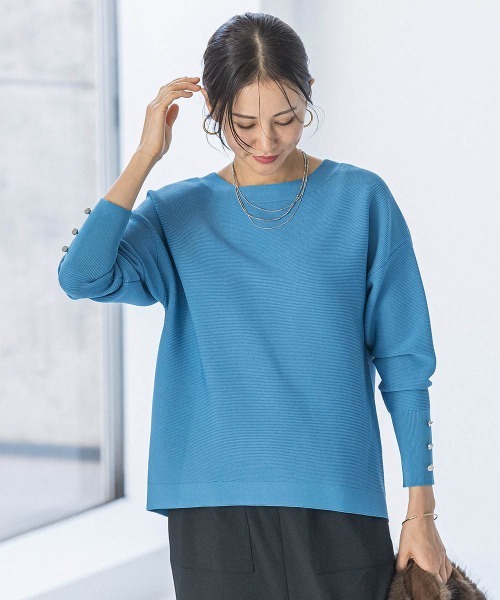 セール】【WEB限定】ソデボタンガーターニット≪11号あり/洗える