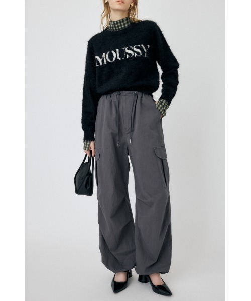 MOUSSY（マウジー）の「【ZOZO・一部店舗限定】SHAGGY MOUSSY LOGO KNIT / シャギーマウジーロゴニット（ニット/セーター）」 - WEAR