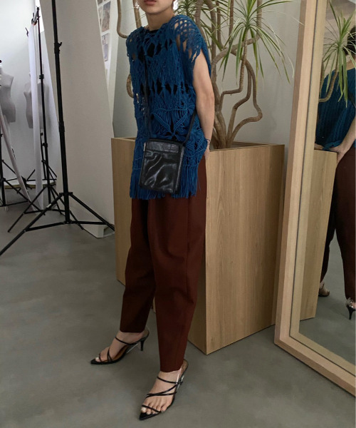 AMERI（アメリ）の「EMBOSS LEATHER LIKE PANTS（その他パンツ）」 - WEAR