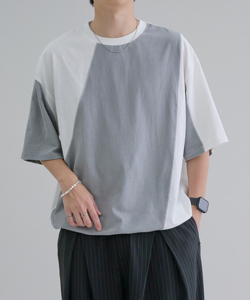 epnok（エプノック）の「カーブパネリングTee（Tシャツ/カットソー）」 - WEAR