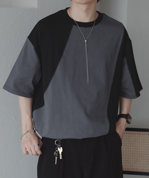 epnok（エプノック）の「カーブパネリングTee（Tシャツ/カットソー）」 - WEAR