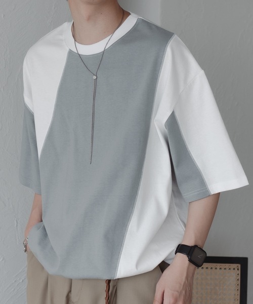 epnok（エプノック）の「カーブパネリングTee（Tシャツ/カットソー）」 - WEAR