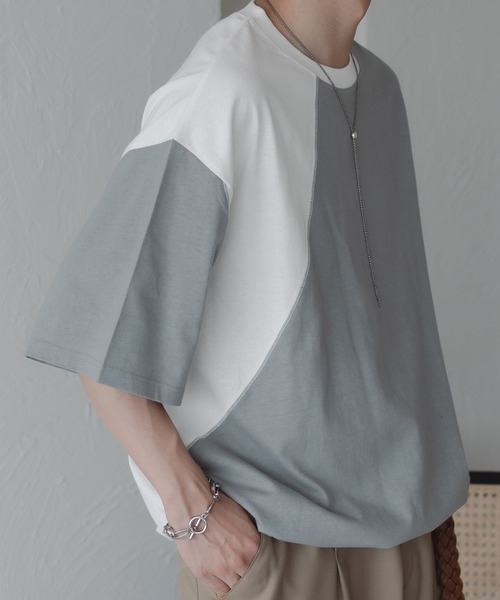 epnok（エプノック）の「カーブパネリングTee（Tシャツ/カットソー）」 - WEAR