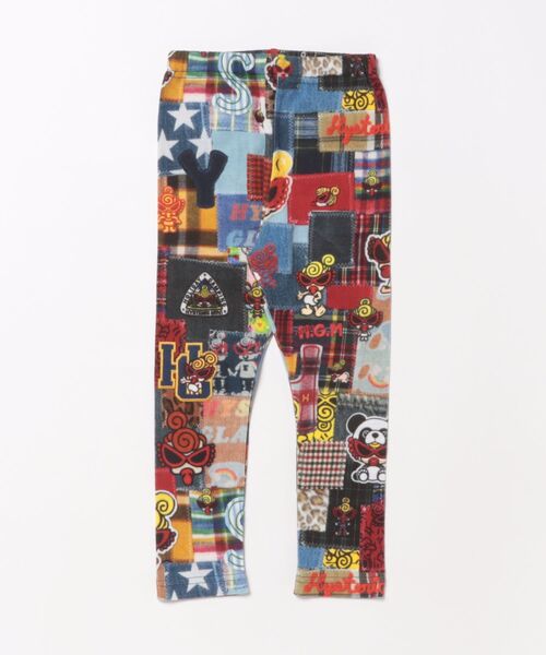 MESSY PATCHWORK総柄 Viscotex 10分丈レギンス（その他パンツ）｜HYSTERIC MINI（ヒステリックミニ）の ...