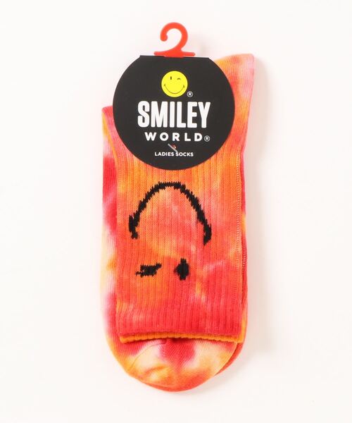 A BAG OF CHIPS（アバッグオブチップス）の「SMILEY WORLD/スマイリーワールド レディースソックス タイダイ（ソックス ...