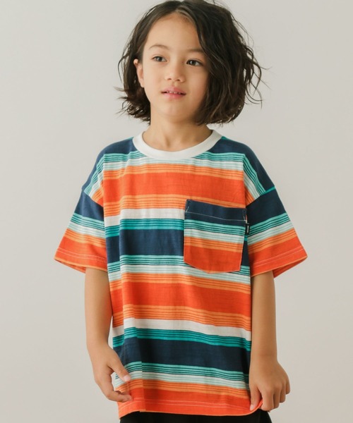 【セール】[Made in Japan]レトロボーダーTシャツ（KIDS）（Tシャツ/カットソー）｜BAYFLOW（ベイフロー）のファッション通販 - ZOZOTOWN