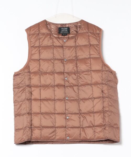 BASIC CREWNECK BUTTON INNER DOWN VEST 004（その他アウター）｜TAION（タイオン）のファッション通販 ...