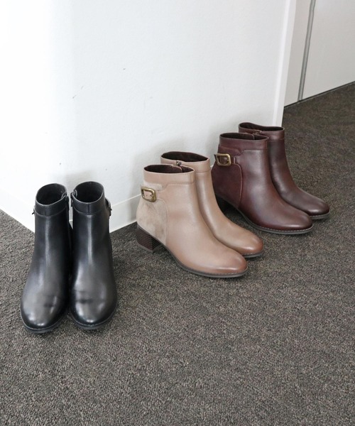 セール】サイドバックルショートブーツ/8703（ブーツ）｜MODE KAORI