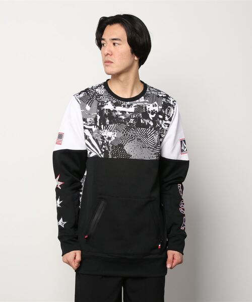 VOLCOM（ボルコム）の「USST LET IT STORM CREW FLEECE（スウェット）」 - WEAR
