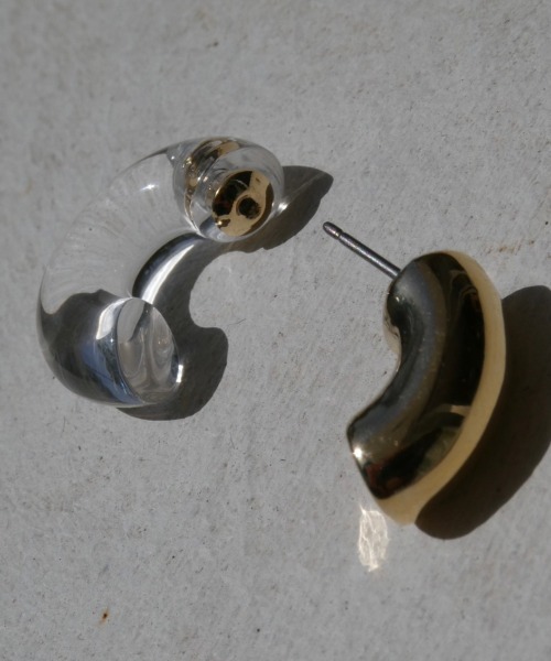 TRUNC 88（トランクエイティーエイト）の「Clear Gold Combi Pierce（ピアス（両耳用））」 - WEAR