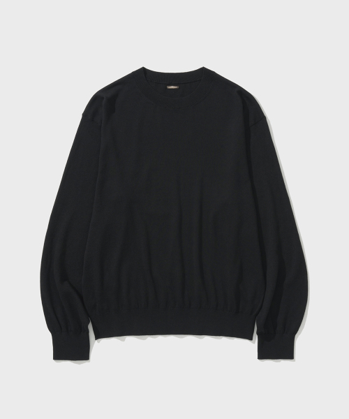MODAL COTTON KNIT (BLACK)（ニット/セーター）｜SHIRTER（シャーター）のファッション通販 - ZOZOTOWN