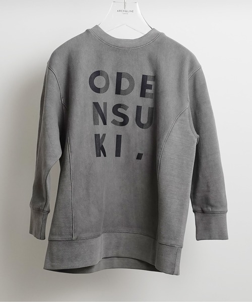 ARCH & LINE（アーチアンドライン）の「《環境配慮素材》長袖プリントトレーナー OG CANVAS TERRY LOOP ODEN PO オーガニックコットン裏毛 製品染め[85 ...