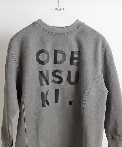 ARCH & LINE（アーチアンドライン）の「《環境配慮素材》長袖プリントトレーナー OG CANVAS TERRY LOOP ODEN PO オーガニックコットン裏毛 製品染め[85 ...