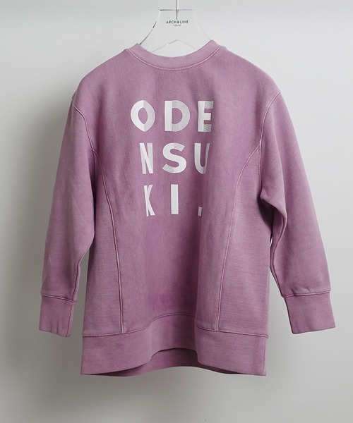 ARCH & LINE（アーチアンドライン）の「《環境配慮素材》長袖プリントトレーナー OG CANVAS TERRY LOOP ODEN PO オーガニックコットン裏毛 製品染め[85 ...