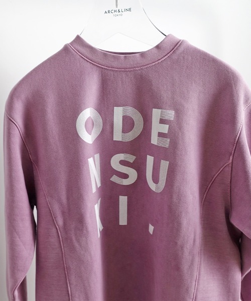 ARCH & LINE（アーチアンドライン）の「《環境配慮素材》長袖プリントトレーナー OG CANVAS TERRY LOOP ODEN PO オーガニックコットン裏毛 製品染め[85 ...