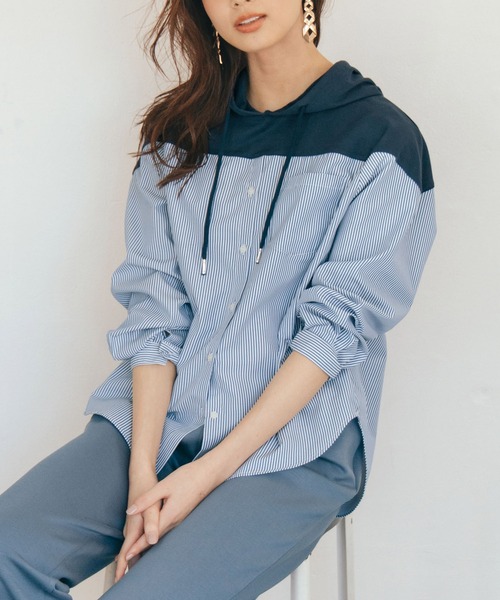 Ranan（ラナン）の「異素材切替ゆるパーカー（パーカー）」 - WEAR