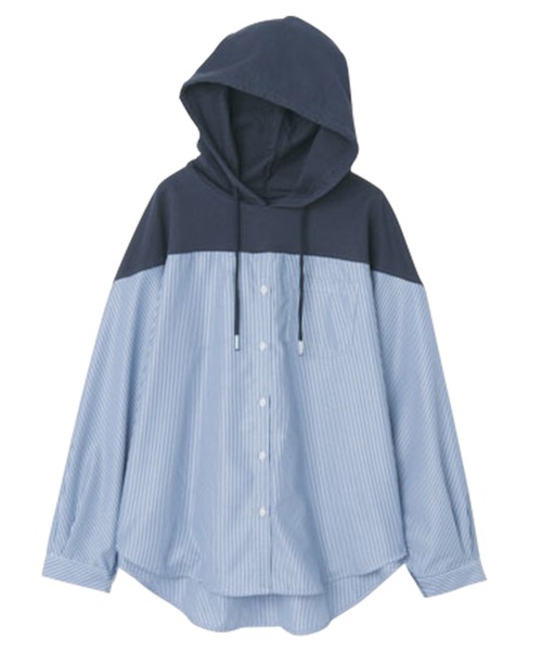 Ranan（ラナン）の「異素材切替ゆるパーカー（パーカー）」 - WEAR