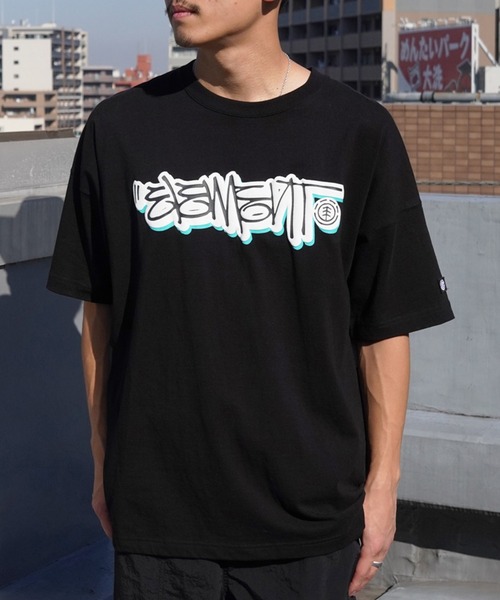 ELEMENT（エレメント）の「ELEMENT/エレメント ロゴT プリントTシャツ 半袖Tee BE021-249（Tシャツ/カットソー）」 - WEAR