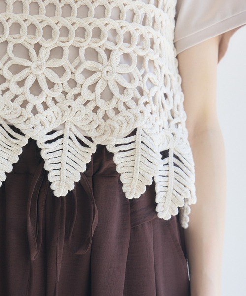 RU.TI.LE（ルチル）の「【RU.TI.LE】クロシェ編みビスチェ（ベスト）」 - WEAR
