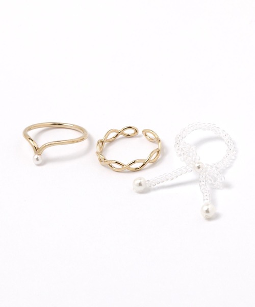 3SETリング[tiny tiny(ティニーティニー)]（リング）｜tiny tiny（ティニーティニー）のファッション通販 - ZOZOTOWN