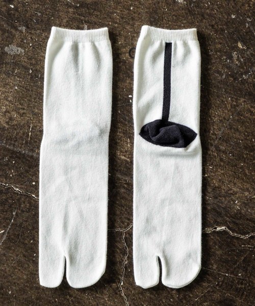 HARUSAKU（ハルサク）の「HARUSAKU / 足袋 Single Back Line Half Socks:ハルサクタビシングルバックラインハーフソックス（ソックス/靴下）」 - WEAR
