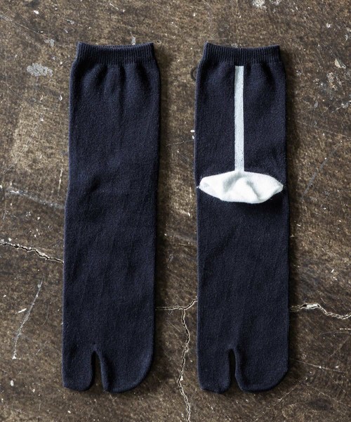 HARUSAKU（ハルサク）の「HARUSAKU / 足袋 Single Back Line Half Socks:ハルサクタビシングルバックラインハーフソックス（ソックス/靴下）」 - WEAR