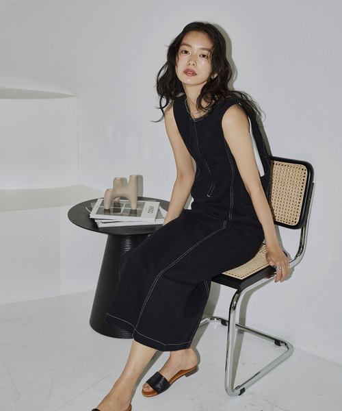 hellam（へラム）の「ステッチ配色ジャンスカ（ジャンパースカート）」 - WEAR