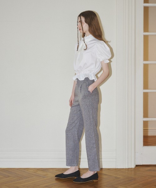 MIRO AMURETTE（ミロアミュレット）の「peplum ribbon blouse/ペプラムリボンブラウス（シャツ/ブラウス）」 - WEAR